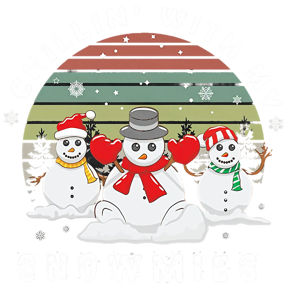 Chilling With my Snowmies 2 CHRISTMAS Ready To Press