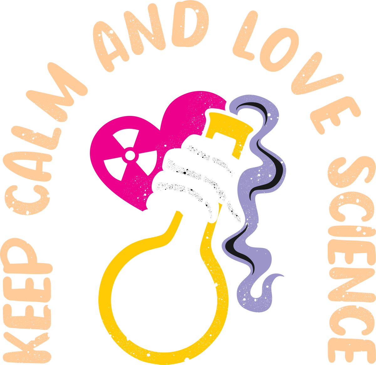 Keep Calm and Love Science All Street Wear Street Ready To Press Dtf T