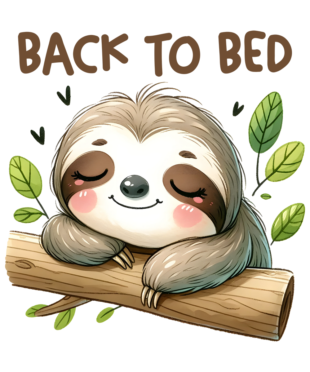 Lazy Sloth (28) Sloths Animals Ready To Press Dtf Transfers