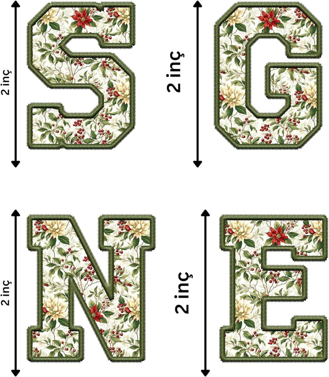 2 Inch Letters and Numbers Shaped Alphabet Ready To Press Dtf Transfer