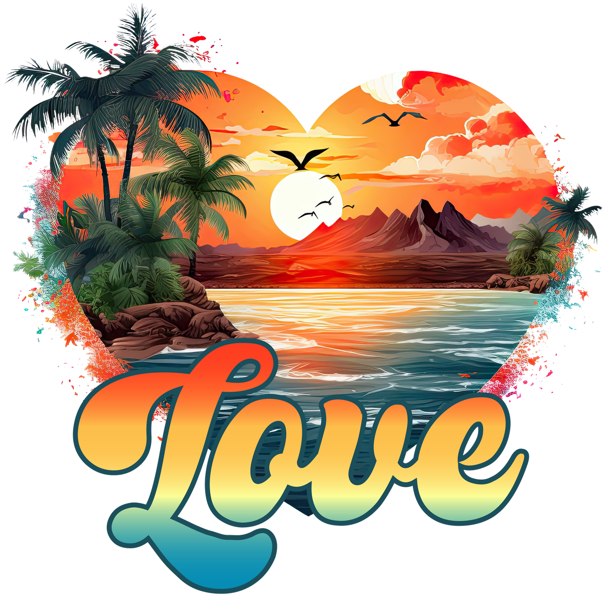 Beach (239) Beach Outdoors Ready To Press Dtf Transfers