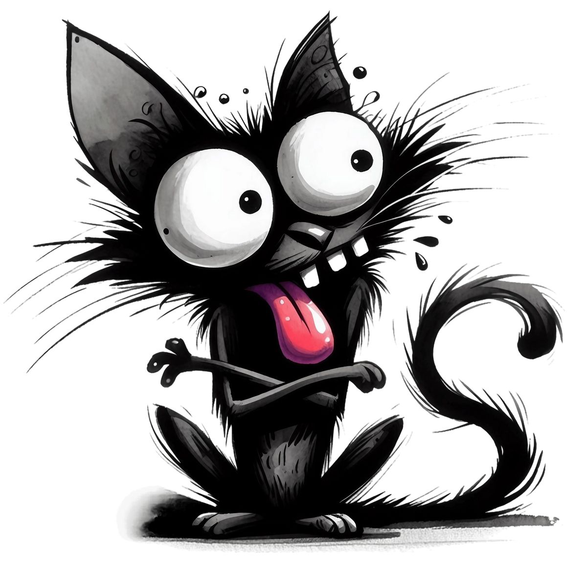 Black Cat (57) Cats Animals Ready To Press Dtf Transfers