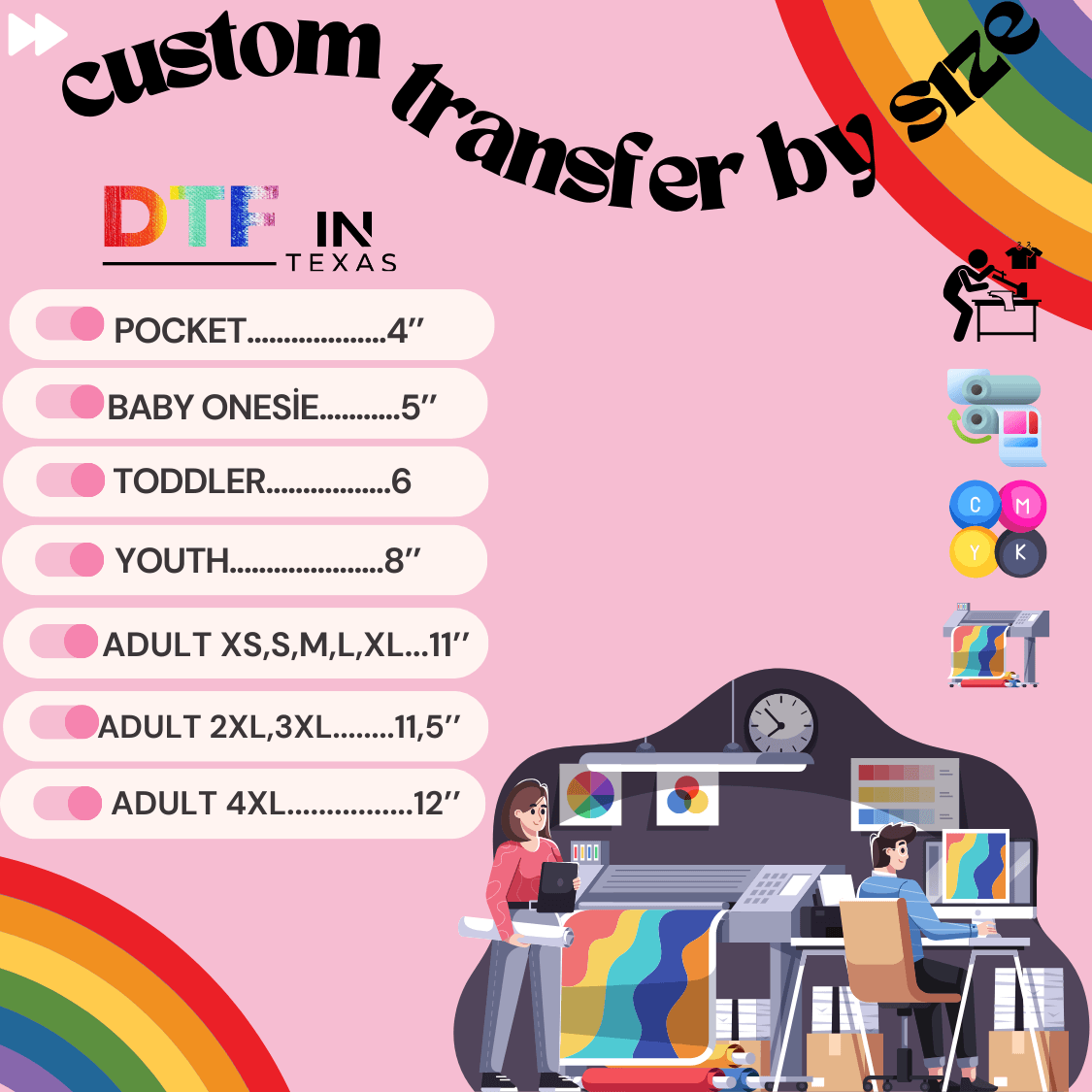 Custom Transfer By Size