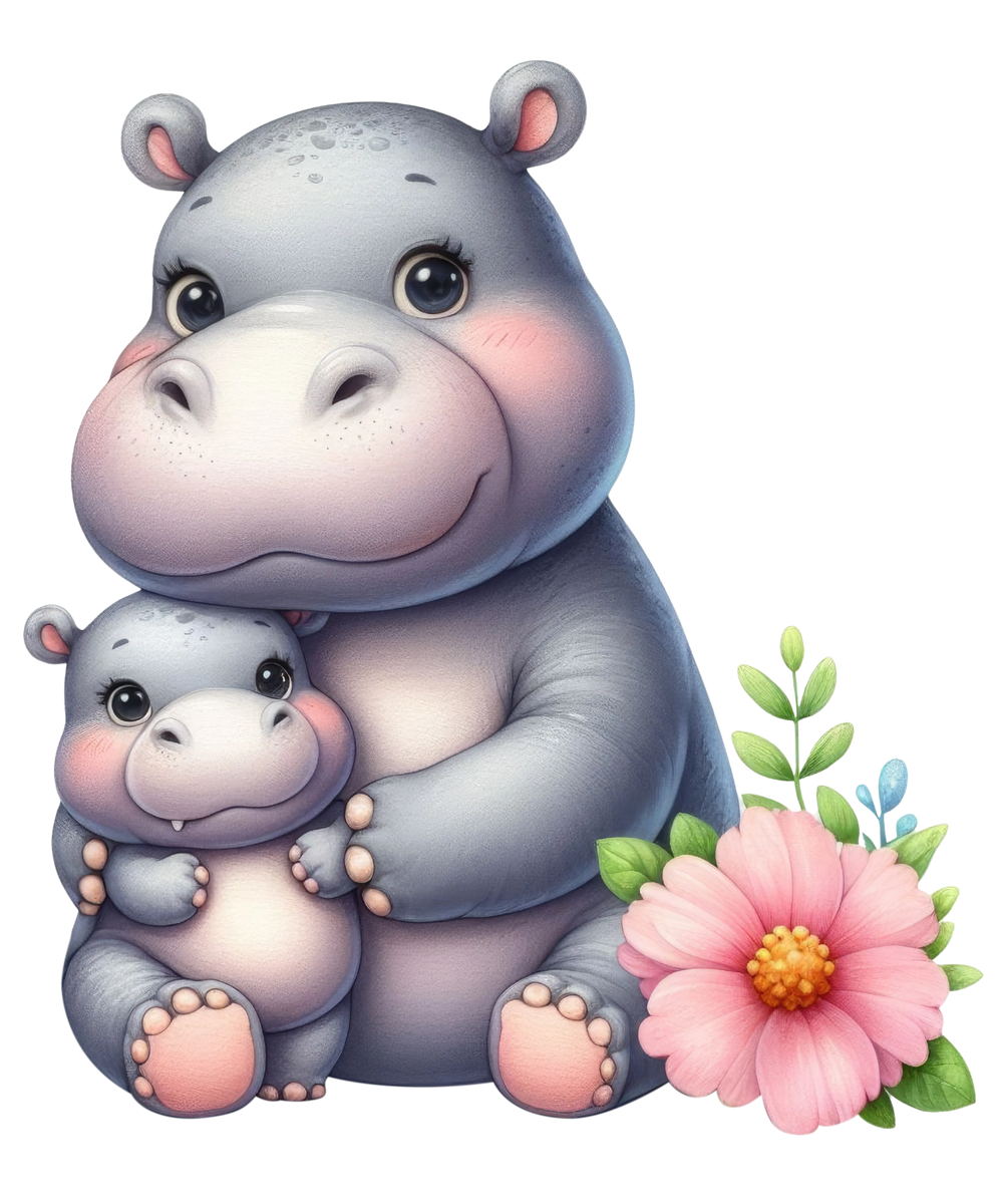 Cute Mama and Baby Animals 15 Farm Animals Animals Ready To Press Dtf