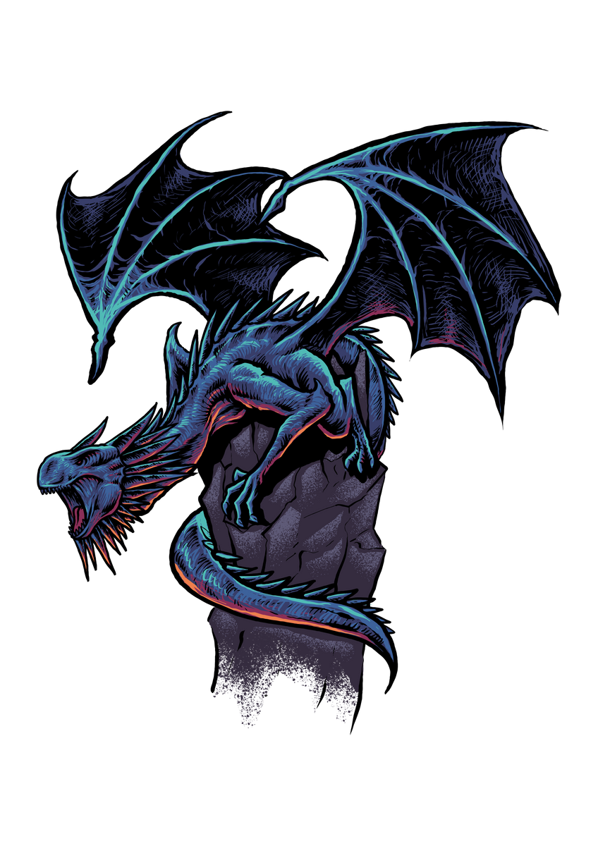 Dragon (26) Danger Monster Street Ready To Press Dtf Transfers