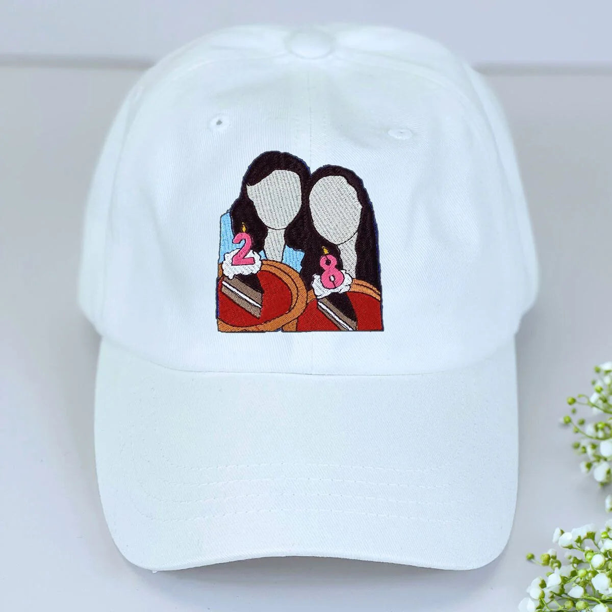 Personalized Best Friend Hat with Custom Embroidered Photo - Unique So