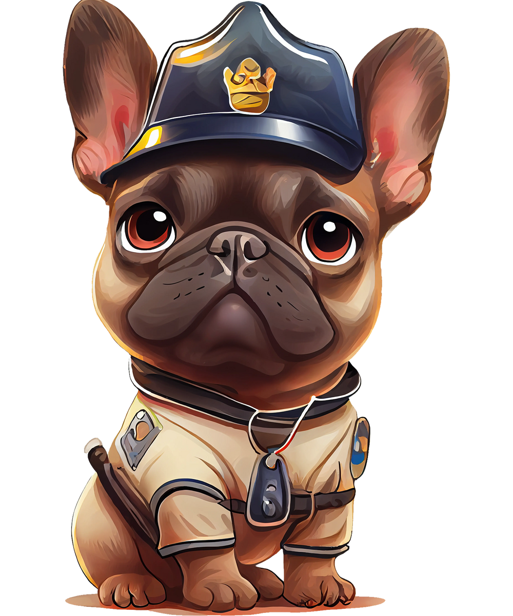 French Bulldog Puppy police Police Military & First Responders Ready T