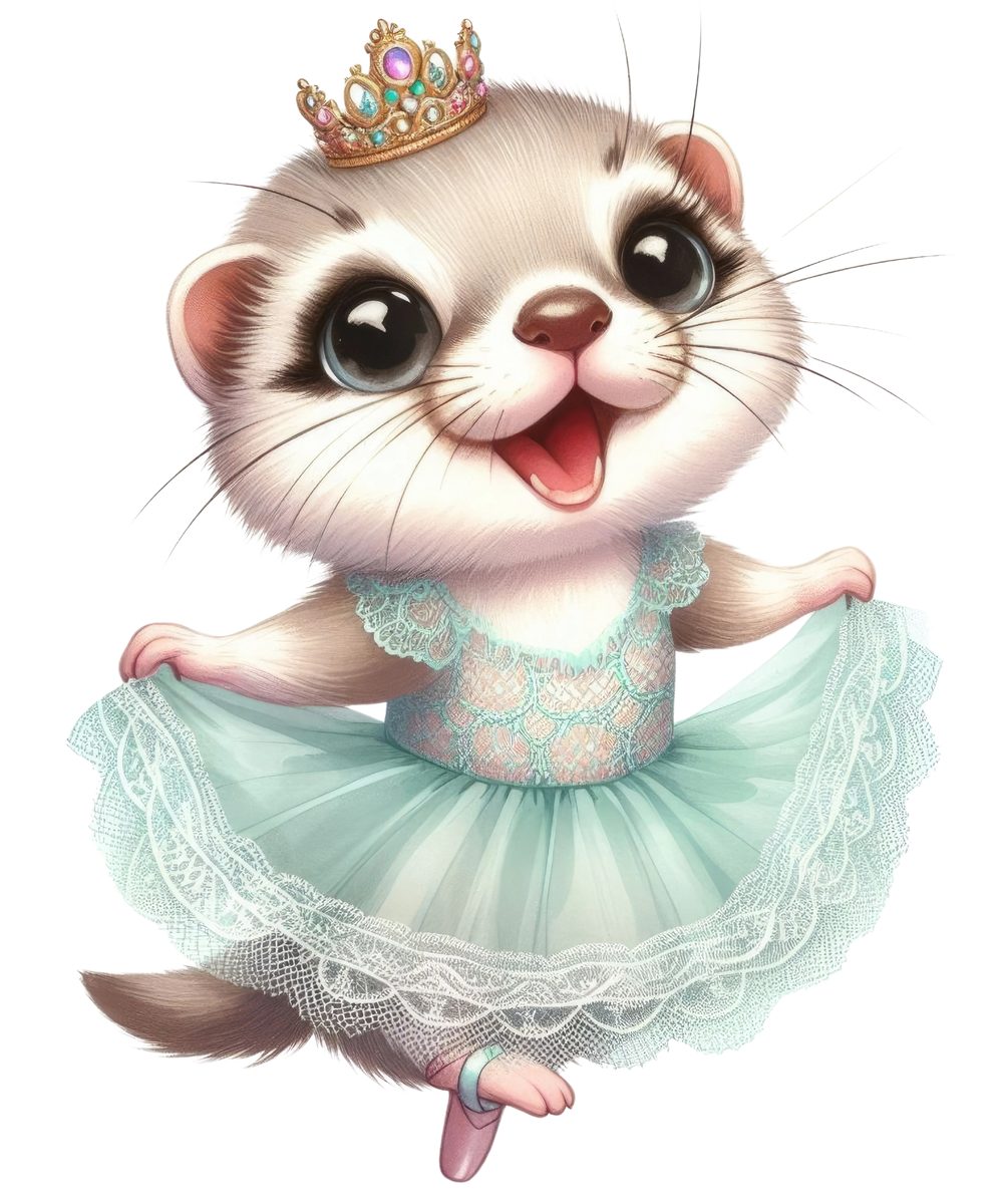 Funny Ballet Animals 6 Farm Animals Animals Ready To Press Dtf Transfe