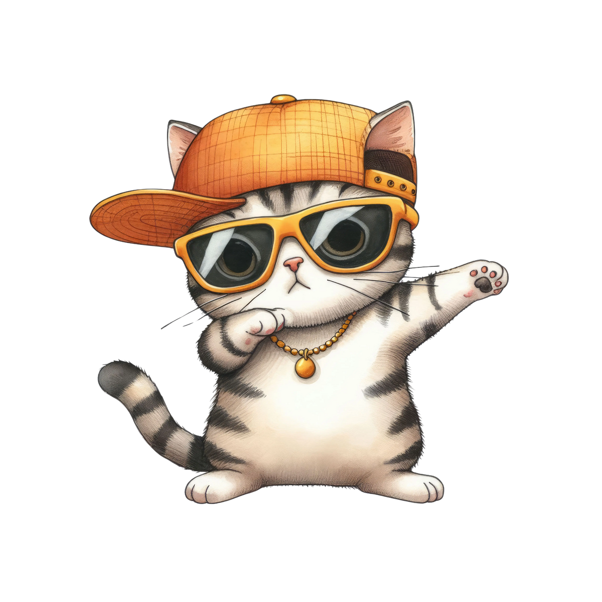 Hat Cat (1) Cats Animals Ready To Press Dtf Transfers