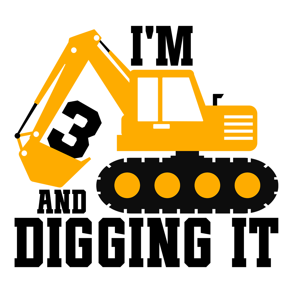 I'm 1 And Digging It Birthday Holiday Ready To Press Dtf Transfers