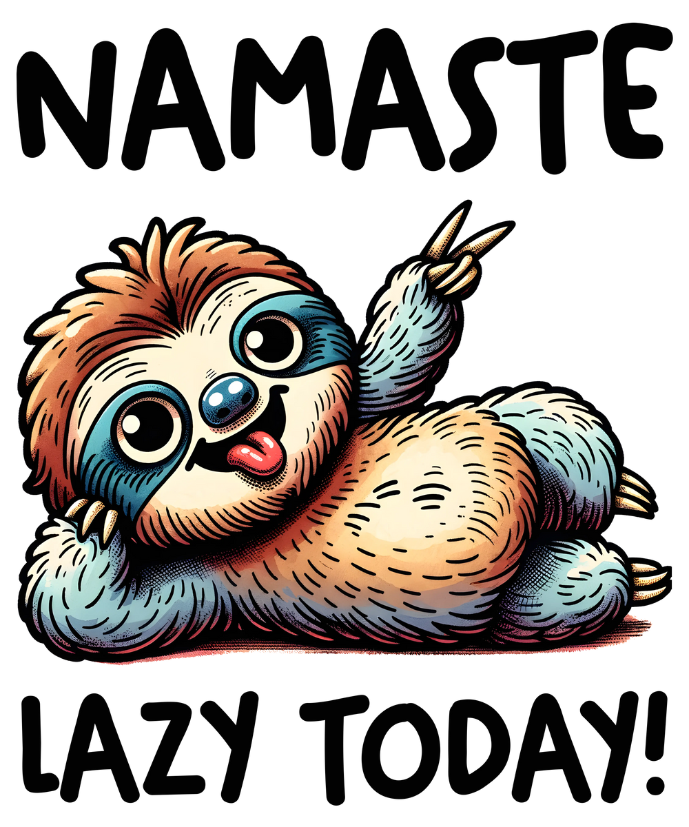 Lazy Sloth (22) Sloths Animals Ready To Press Dtf Transfers