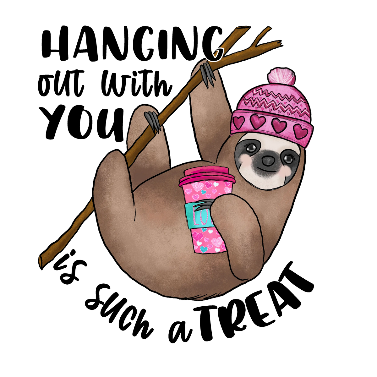 Lazy Sloth (36) Sloths Animals Ready To Press Dtf Transfers