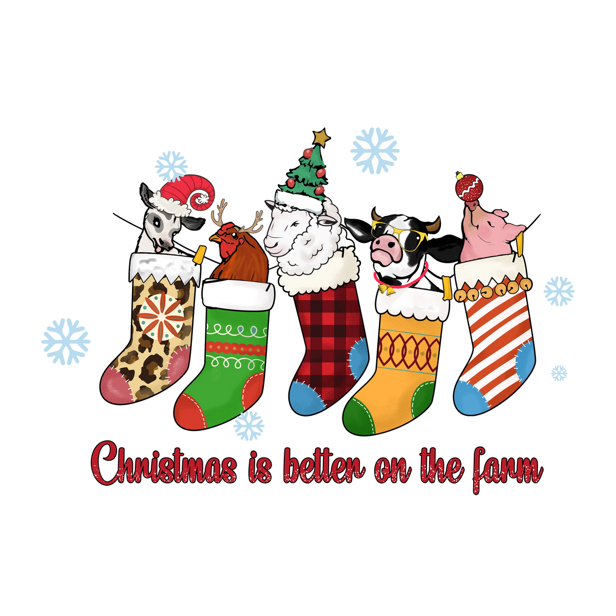 Merry Christmas Farm Animal (13) Farm Animals Animals Ready To Press D