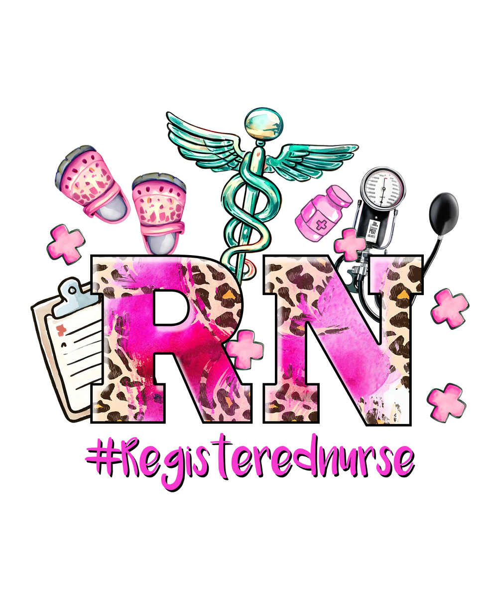 Nurse (166) Nursing Military & First Responders Ready To Press Dtf Tra