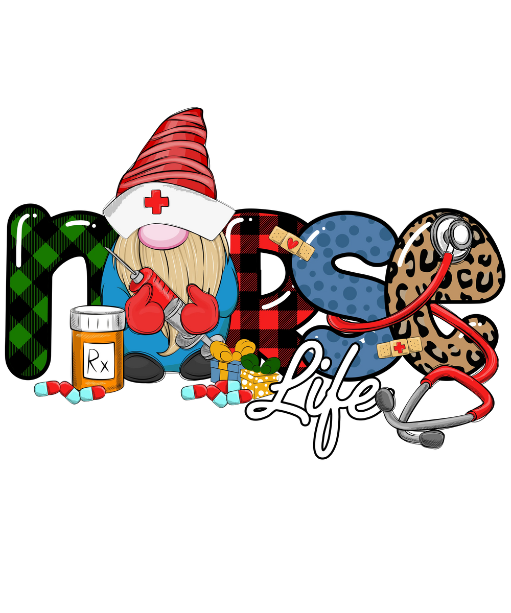 Nurse (371) Nursing Military & First Responders Ready To Press Dtf Tra