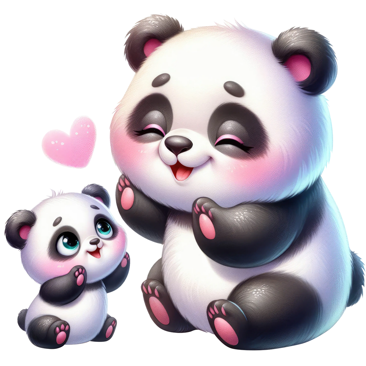 Panda Farm Animals Animals Ready To Press Dtf Transfers