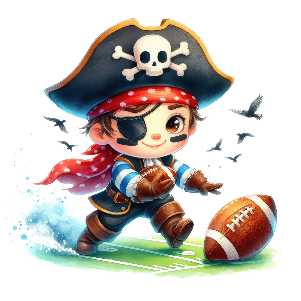 Pirate Football Sports Ready To Press Dtf Transfers