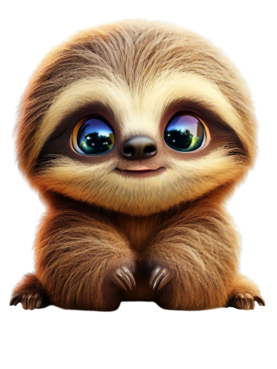 Sloth (101) Sloths Animals Ready To Press Dtf Transfers