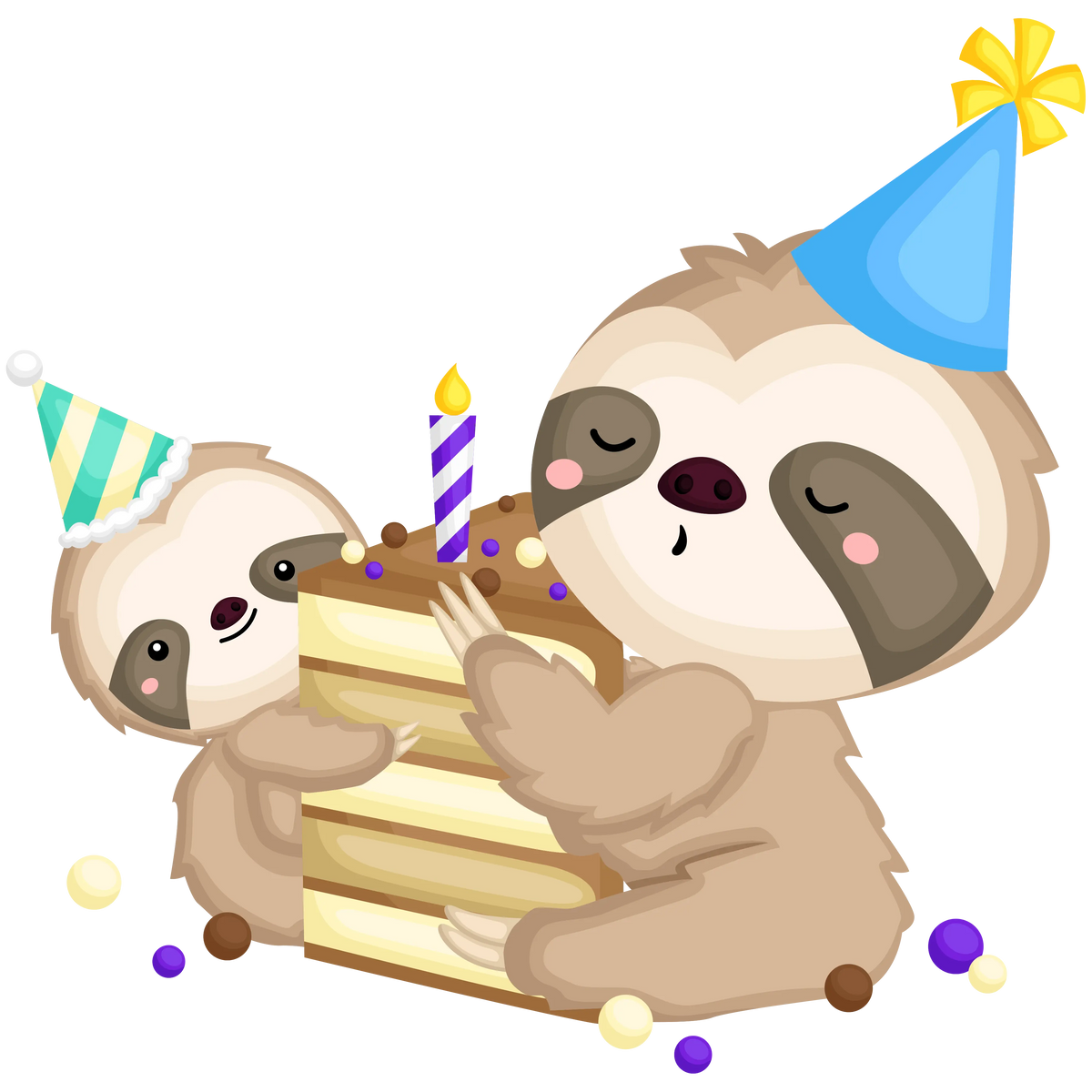 Sloths (5) Sloths Animals Ready To Press Dtf Transfers