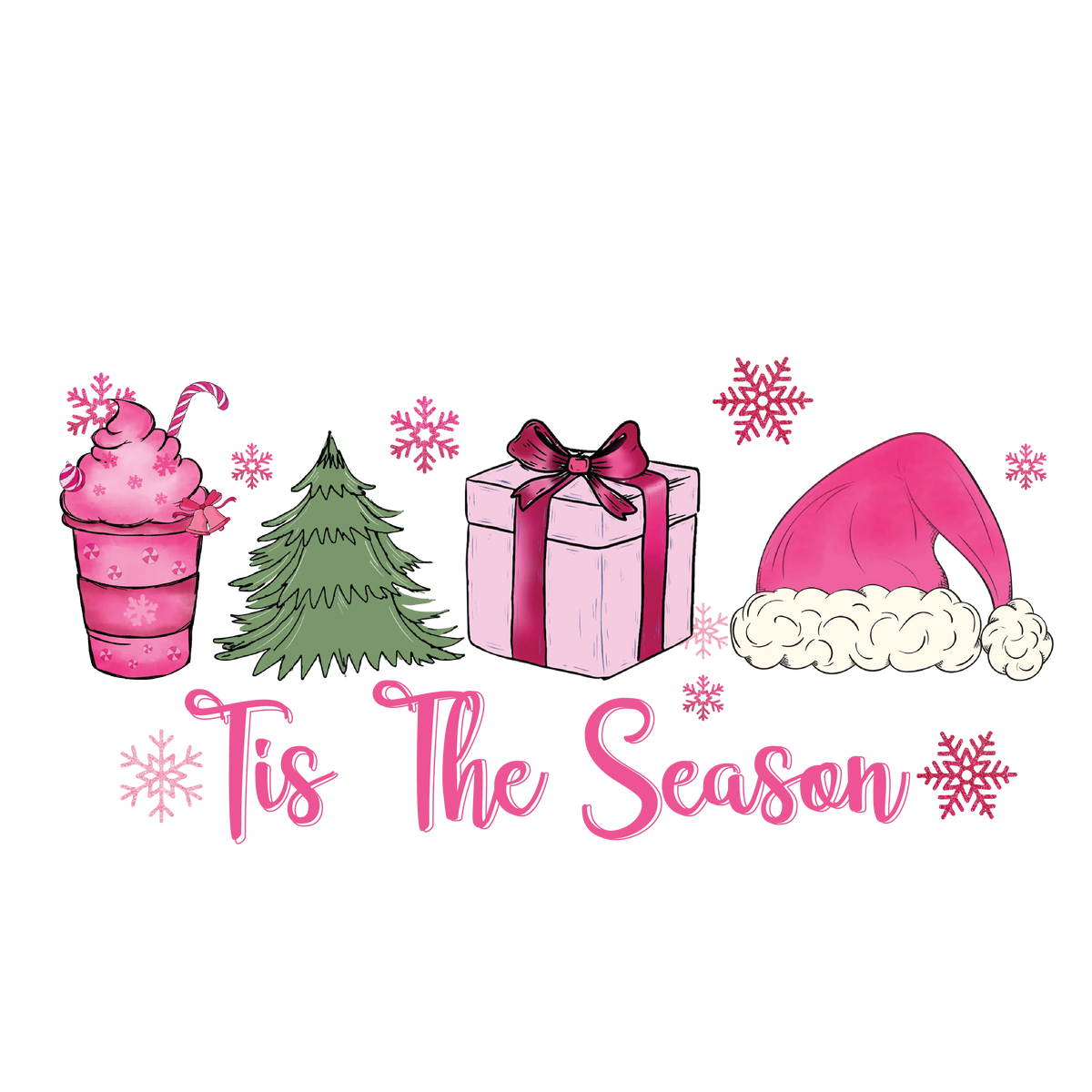 Christmas Season Christmas Holidays Ready To Press Dtf Transfers